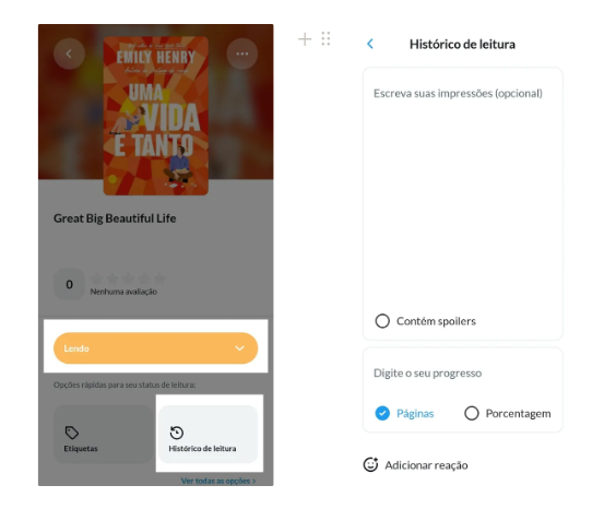 Como iniciar o histórico de leitura de um livro no Skoob. – Central de ...